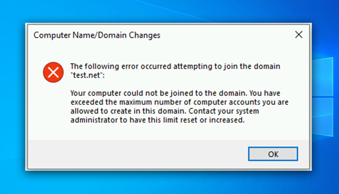 how to fix the domain specified is not available issue