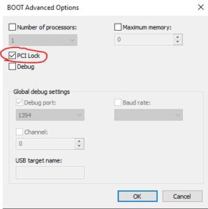 Boot Advanced Options in MSCONFIG | Showing Uses - wingeek