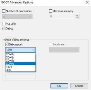 Boot Advanced Options in MSCONFIG | Showing Uses - wingeek