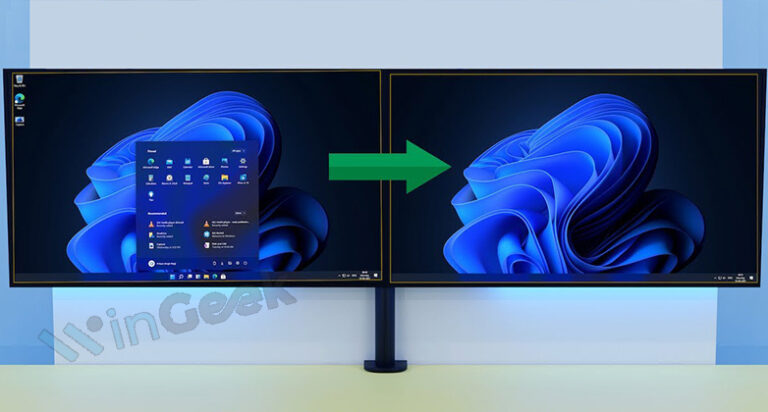 Windows 11 Move Taskbar to Other Monitor | How to Do It - wingeek