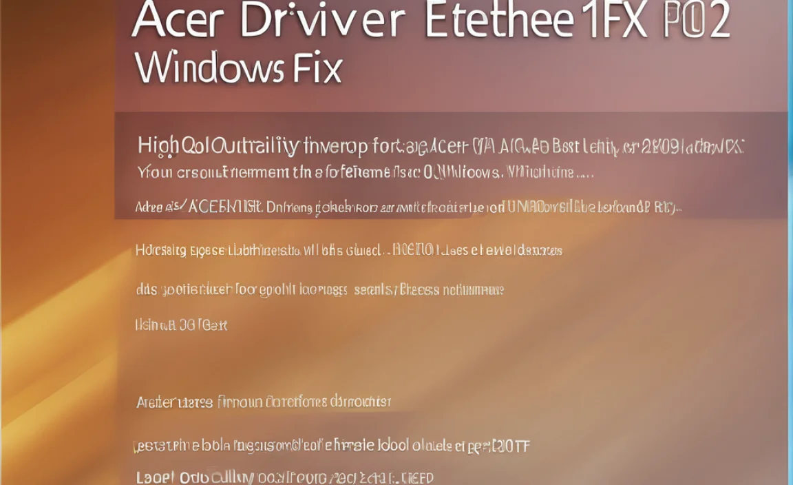 Acer Ethernet Driver Fix For Windows 10 - 2025 Guide - wingeek