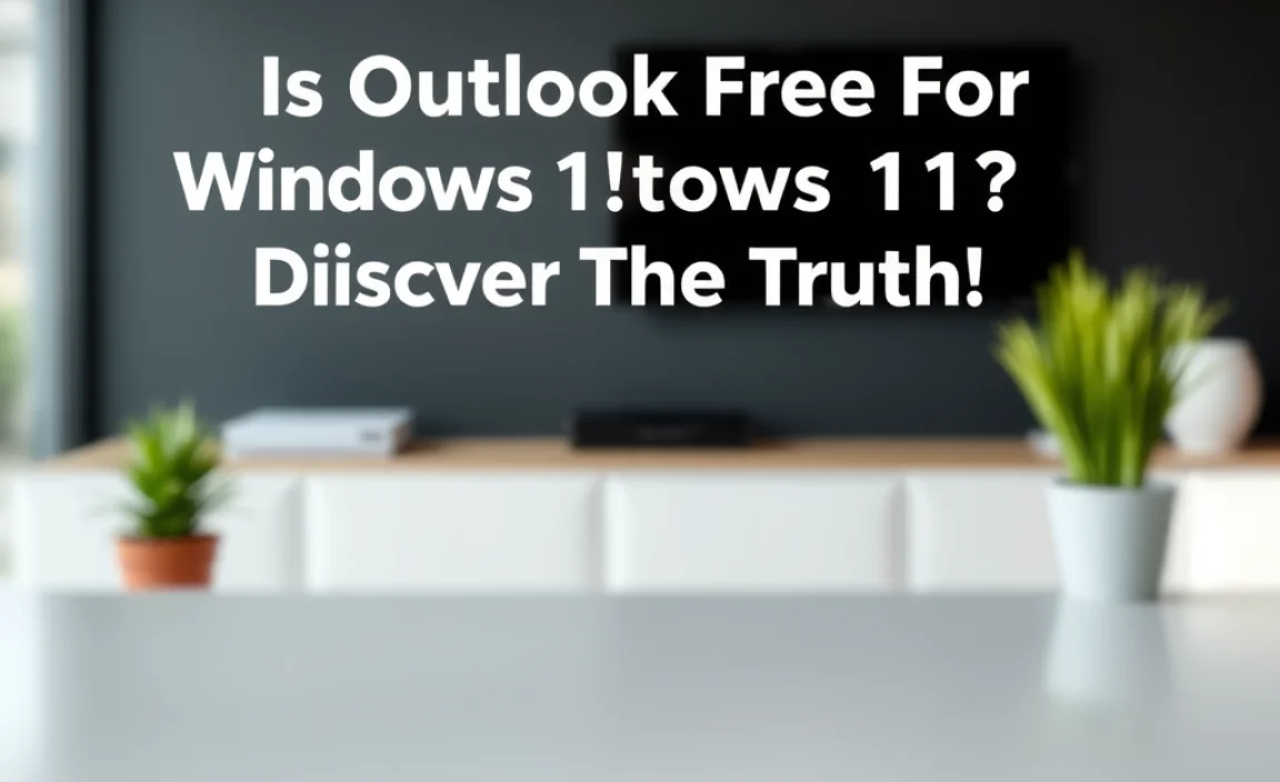 Is Outlook Free For Windows 11? Discover The Truth! - wingeek