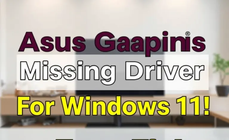 ASUS Graphics Driver Install for Windows 11 Guide
