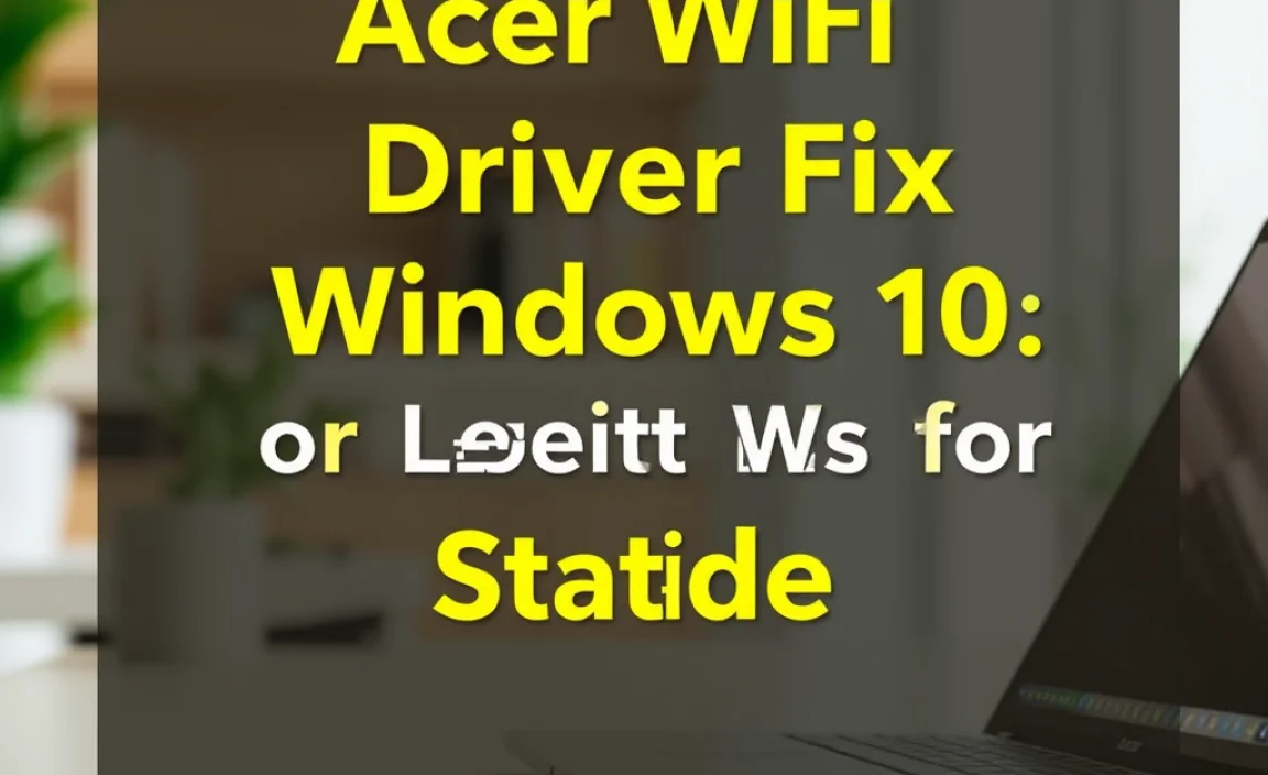 Acer Wifi Driver Fix For Windows 10: Latest Version Guide - wingeek