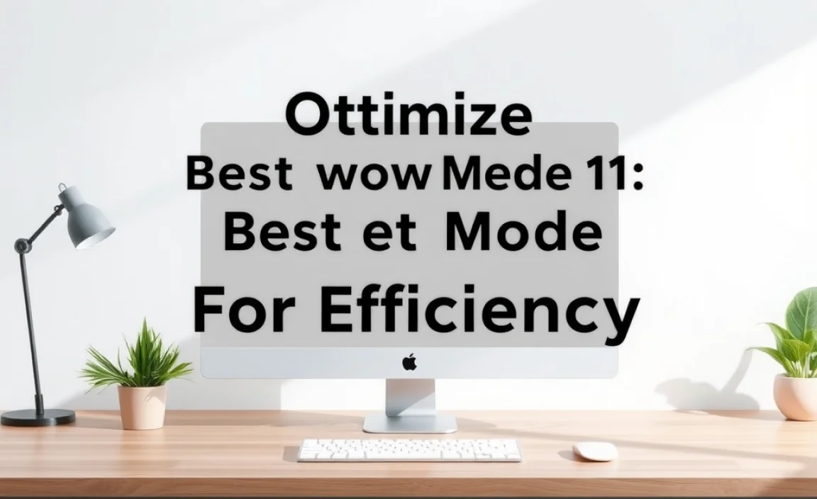 Optimize Windows 11: Best Power Mode For Efficiency - wingeek