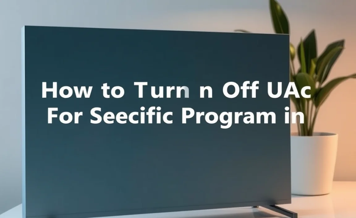 How To Turn Off Uac For Specific Program In Windows 11 - wingeek
