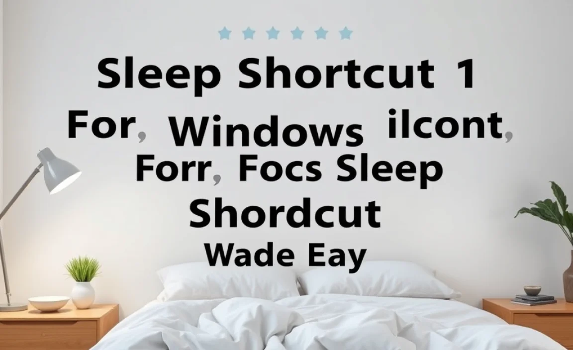 Sleep Shortcut For Windows 11: Quick Access Made Easy! - wingeek