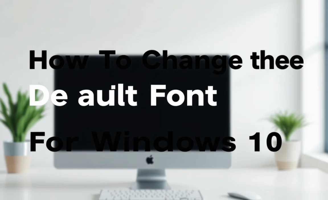 How To Change The Default Font For Windows 10 Easily - wingeek