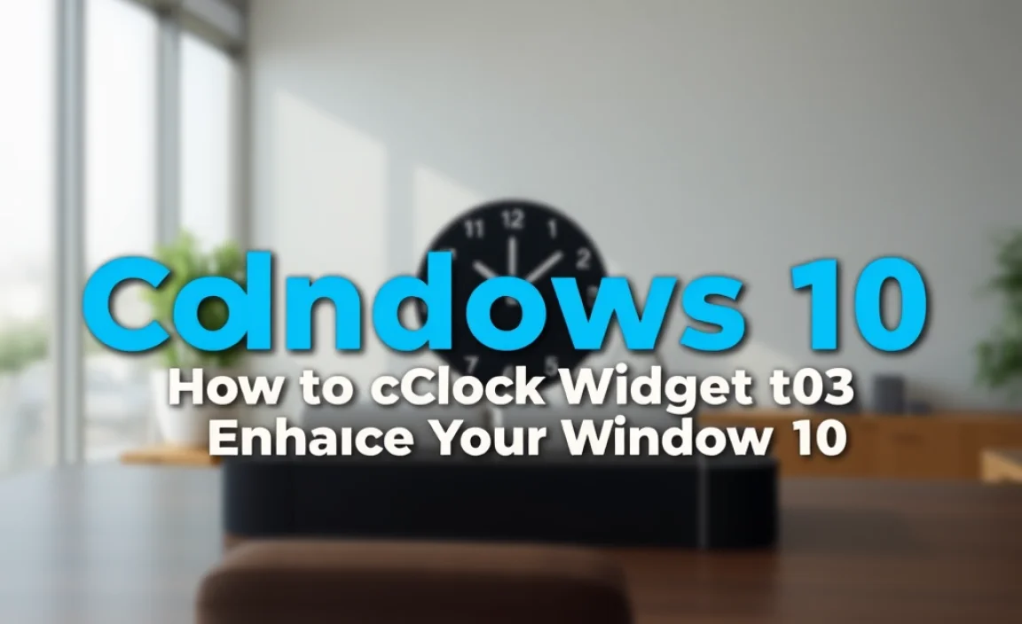 Top Clock Widget For Windows 10: Enhance Your Desktop! - wingeek