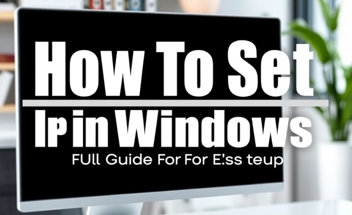 How To Set Static Ip Windows: Full Guide For Easy Setup - wingeek