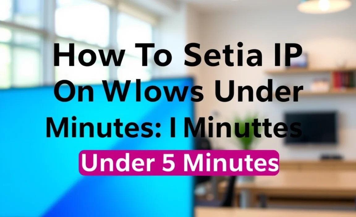 How To Set Static Ip On Windows In Under 5 Minutes - wingeek