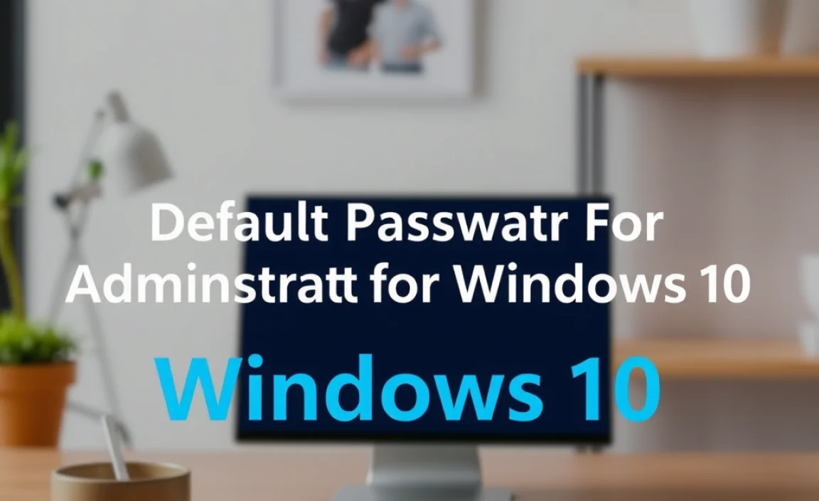 Default Password For Administrator Windows 10: Easy Guide - wingeek
