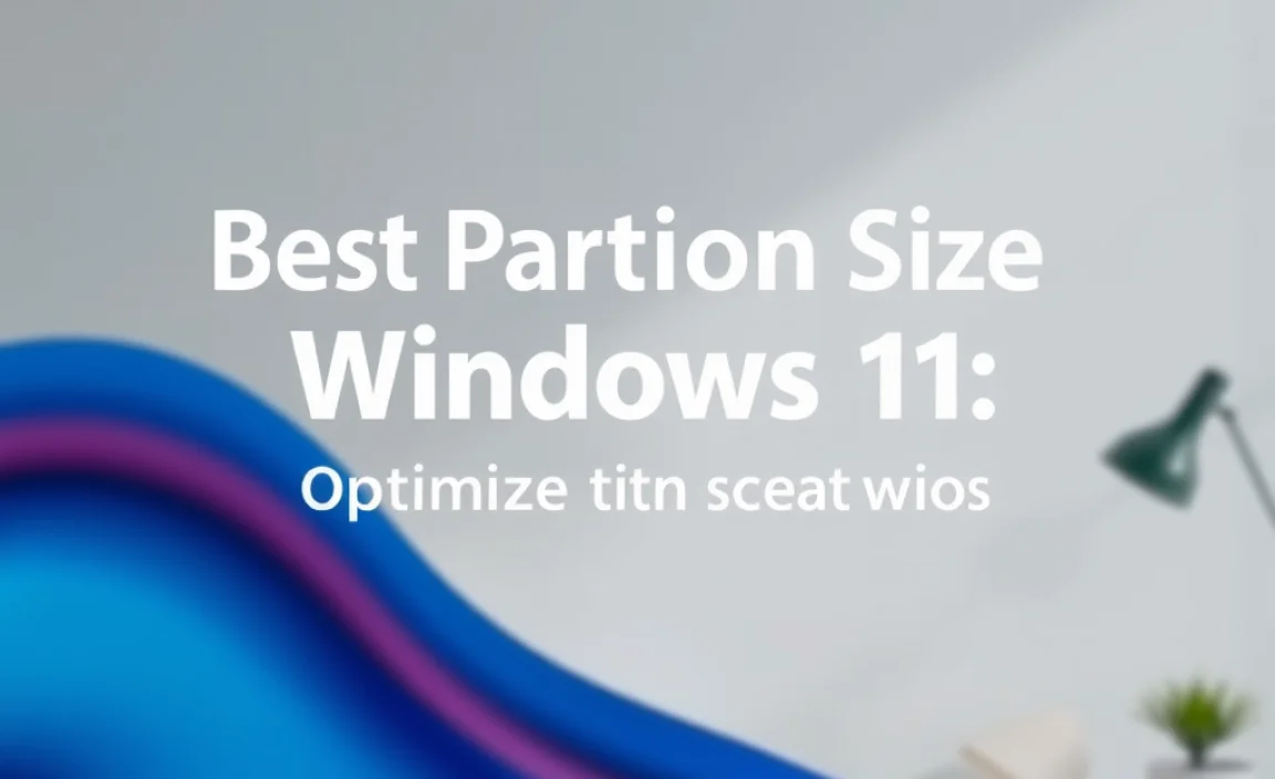 Best Partition Size For Windows 11: Optimize Your Setup! - wingeek