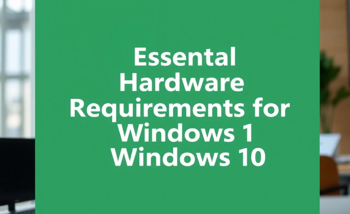 Essential Hardware Requirements For Windows 10 Explained - wingeek