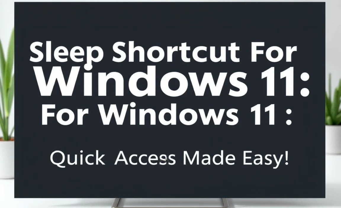 Sleep Shortcut For Windows 11: Quick Access Made Easy! - wingeek